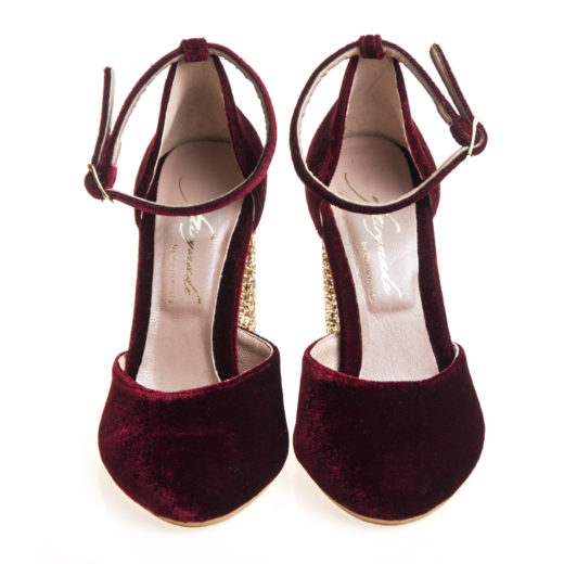 “Burgundy Royal” Heels – Fairymade | Handcrafted by Myrto Kliafa!